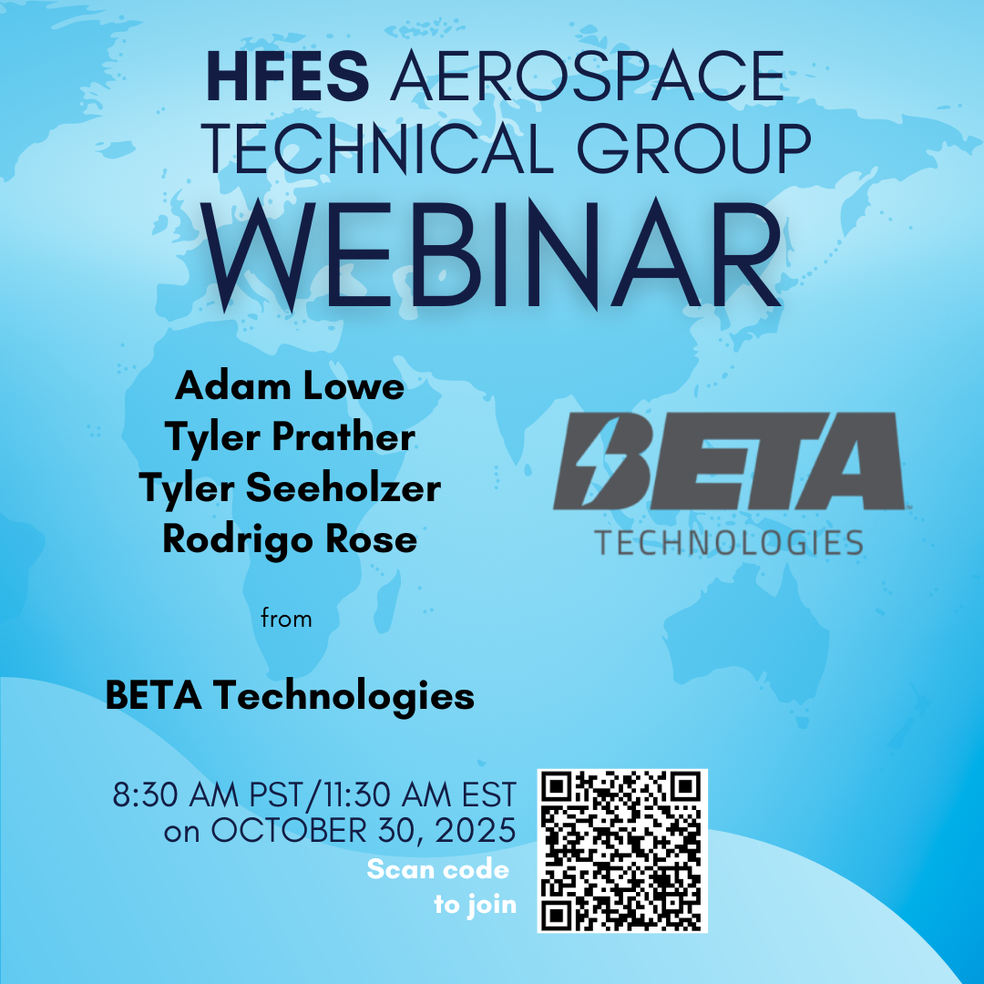 Webinar – BETA Technologies – HFES Aerospace Systems